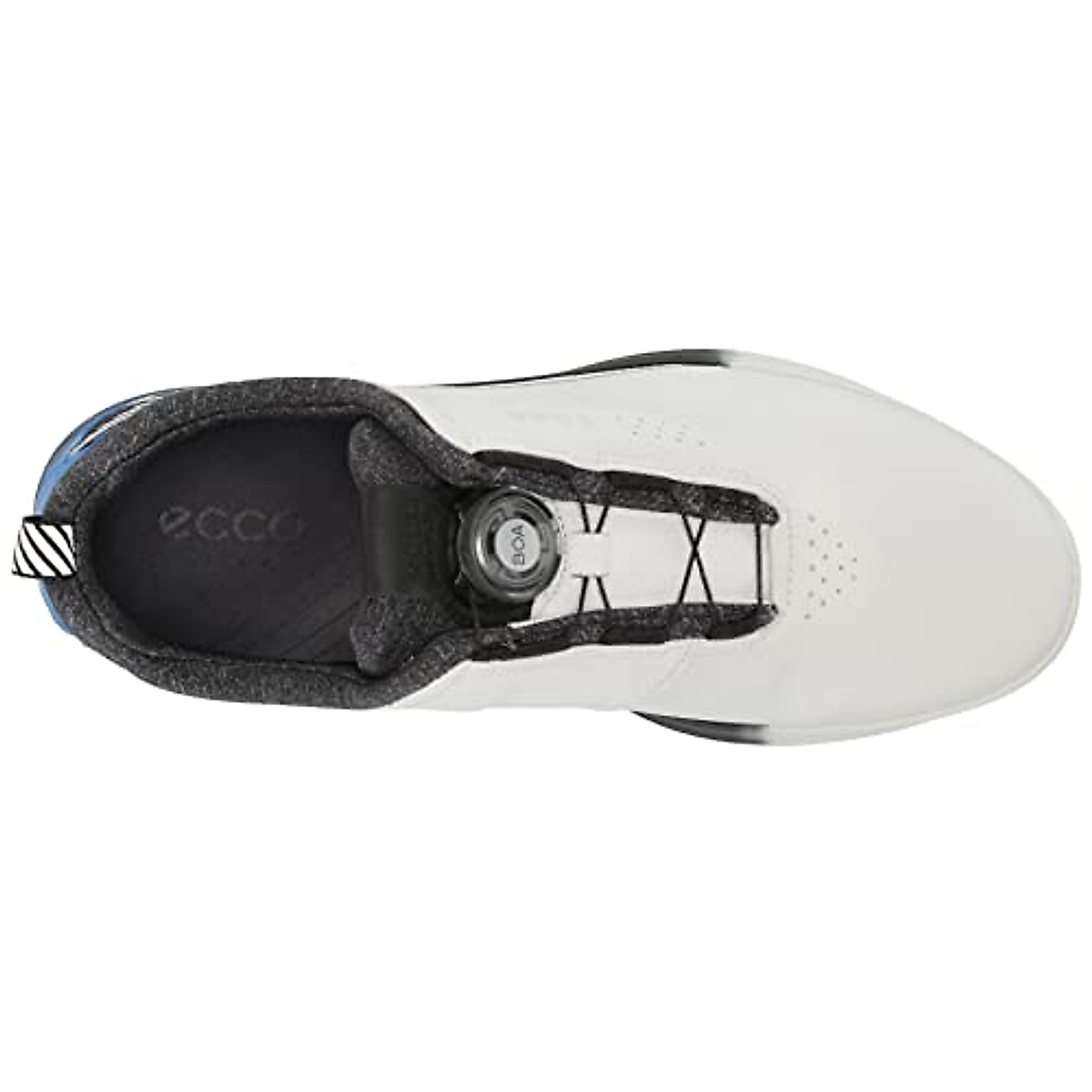 ECCO Men's S-Three BOA Gore-TEX Waterproof Hybrid Golf Shoe, White/Regatta, 12-12.5