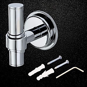 Brasseel Bath Towel Hook, 2 Pcs | Super Elegant & Modern Style Heavy Duty Wall Hook, Coat Hook, Robe Hook, Closet/Clothe Hook,Towel Holder for Bathroom,Bedroom & Kitchen| Brass| Polished Chrome