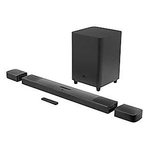 JBL (Renewed) Bar 9.1 Channel 3D Surround Sound Soundbar with Wireless Detachable Rear Speakers - 5.1.4-Channel, Bluetooth, AirPlay 2, and Chromecast, 820W, USB, HDMI