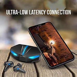 Dartwood True Wireless Gaming Earbuds - Ultra-Low Latency & Quick Bluetooth Pairing Earpods