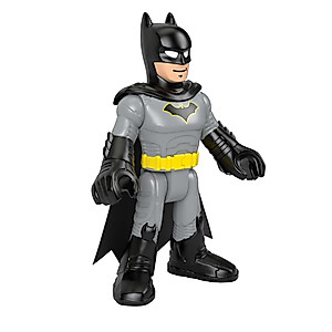 Fisher-Price Imaginext DC Super Friends Preschool Toy Batman XL 10-Inch Poseable Figure, Caped Crusader, for Pretend Play Kids Ages 3+ Years