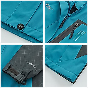 Diamond Candy Women's Waterproof Rain Jacket with Hood Lightweight Windbreaker Raincoat for Hiking, Travel and Running