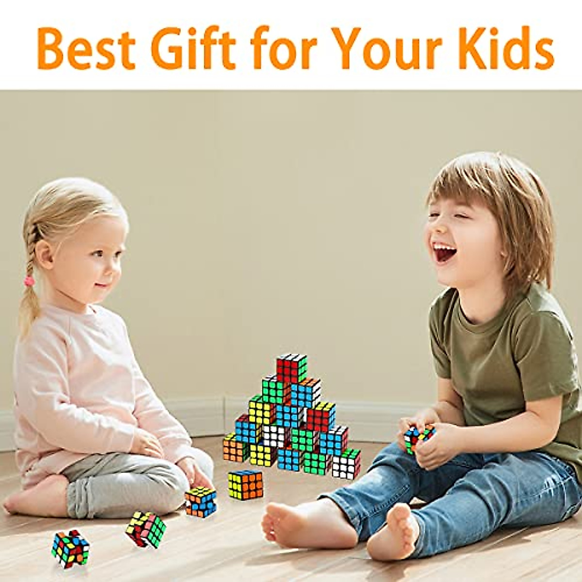 Mini Cube Puzzle Party Favors for Kids, Libay 20 Pack Magic Cube Party Puzzle Game Toys Classroom Rewards and School Prize for Students, Stress Relief Toys Goody Bag Filler Birthday Gift…