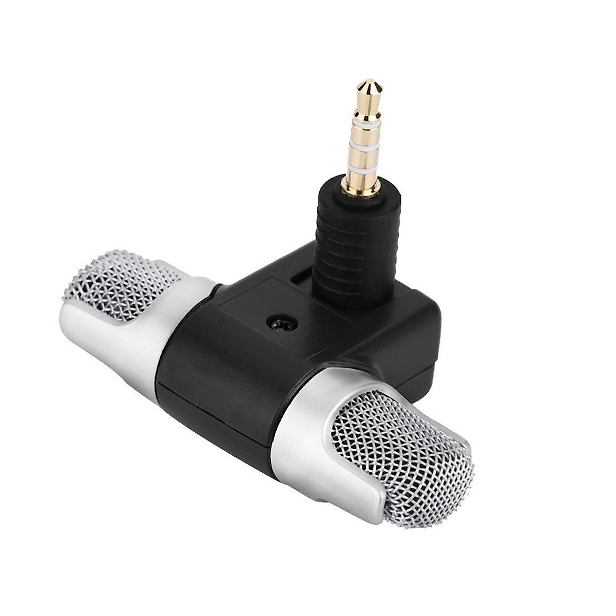 Microphone for Phone, Mini Stereo Microphone Mic 3.5mm Gold-Plating Plug Jack for Andriod Phones