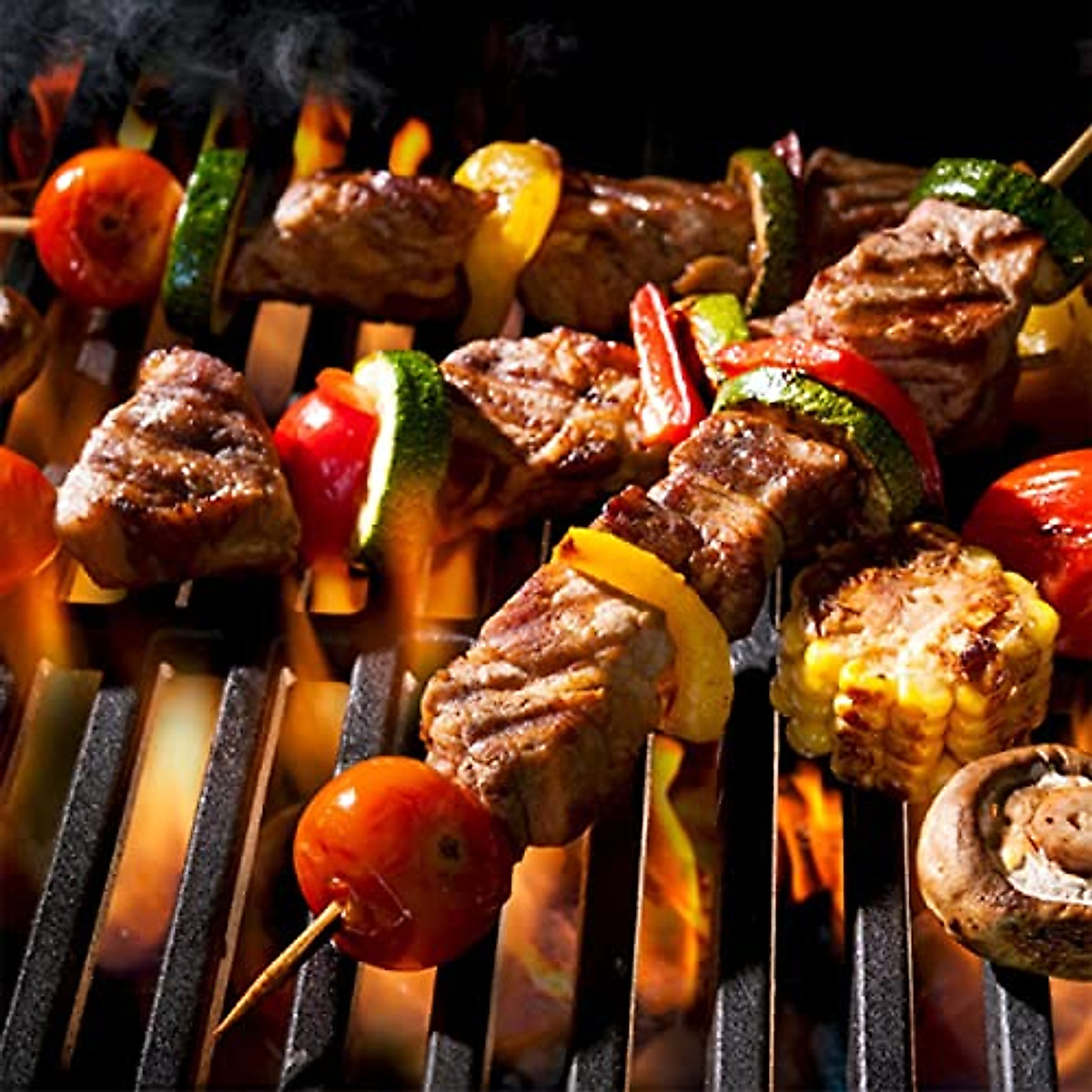 QuliMetal 7637 17.5" Cast Iron Cooking Grates for Weber Spirit 200 and Spirit II 200 Series Gas Grills, Spirit E210/S210/E220/S220 (2013-Newer) with Front Control Knobs