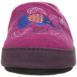 Acorn Unisex-Kid's Colby Gore Moc Slipper, Magenta Elephant, 12-13 Little Kid