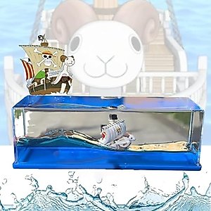 Chilifuli Cruise Ship Fluid Drift Bottle,Unsinkable Boat in a Box,Titanic Cruise Ship Model Liquid Wave Cruise Ship Decoration,Cruise Ship That No Longer Sinks Toy,for Car Display Cases and Gifts (F)