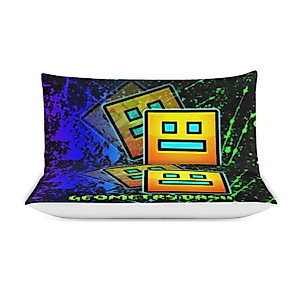 TKBIIuds Geometry Pompomlam Dash Bed Sheet Duvet Cover Set Print Pattern Soft 3-Piece Bedding Set with 2 Pillow Shams 86"x70"