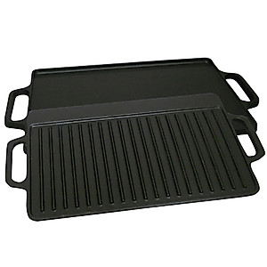 King Kooker CI28GS Pre-seasoned Cast Iron 2 Sided Griddle, 28-Inch (Discontinued by Manufacturer)