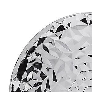 Alessi "Joy n 3" Round Tray in 18/10 Stainless Steel Mirror Polished, Silver