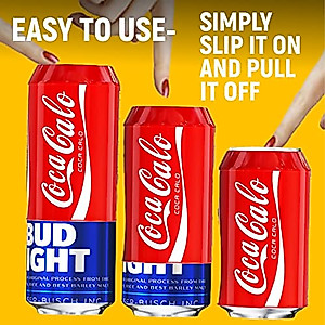 Skywin Silicone Can Cover (10 Pack) - Can Cover can Hides Can by Disguising it as a Can of Soda Silicone Can Sleeve