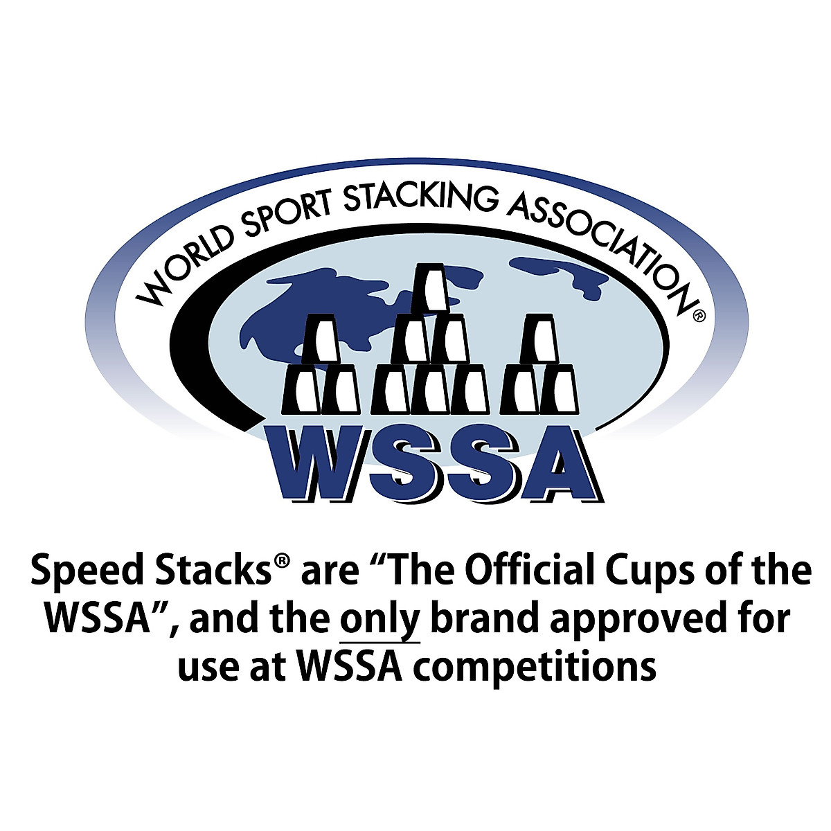 Speed Stacks | Sport Stacking Competitor, Blue - 12 Cups, Holding stem, with GX Timer and mat | WSSA Approved