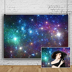 Deep Space Galaxy Nebula Photography Backdrop,Yeele 10x8ft Vinyl Universe Sparkling Planet Galactics Starry Sky Milky Way Stars Background,Kid Birthday Party Supplies and Decoration Photo Studio Props