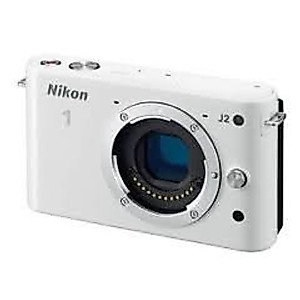 Nikon 1 J2 10.1 MP HD Digital Camera (White) Body Only (Renewed)