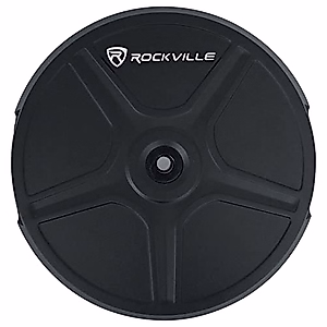 Rockville RockGhost V2 Powered 11" 800w Car Subwoofer Fits Inside Spare Tire,Black