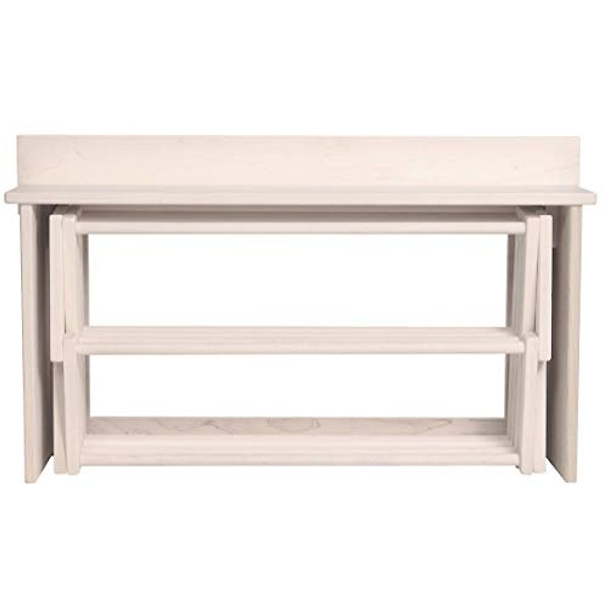 Pennsylvania Woodworks Extra Large Wall Clothes Drying Rack ~ Heavy Duty Solid Maple Hardwood, Folding, Collapses to 35" x 20" x 8", Hand Built in USA, Unfinished