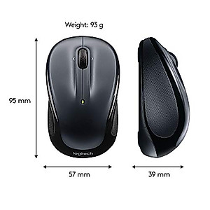Logitech M325 Wireless Mouse Dark Silver