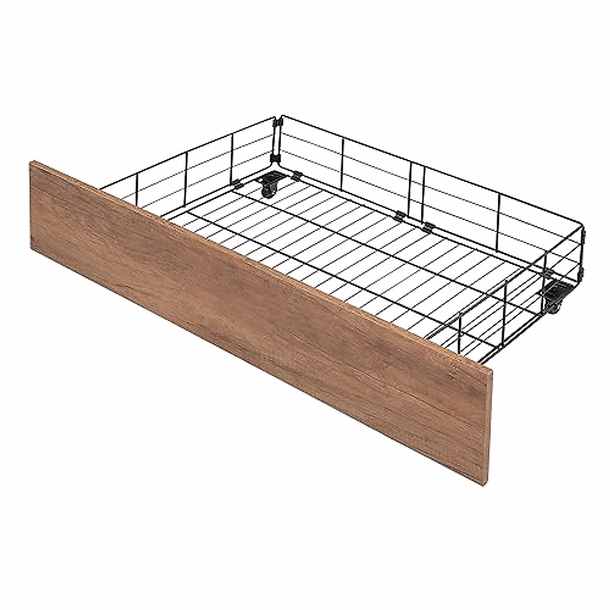 ATY L-Shaped Triple Bunk Beds with 2 Drawers, Full Over Twin & Twin Bunkbeds w/Storage Staircase, Metal Bedframe for 3 People, Save Space, Bedroom & Dorm Supplies, No Spring Required Needed, Black