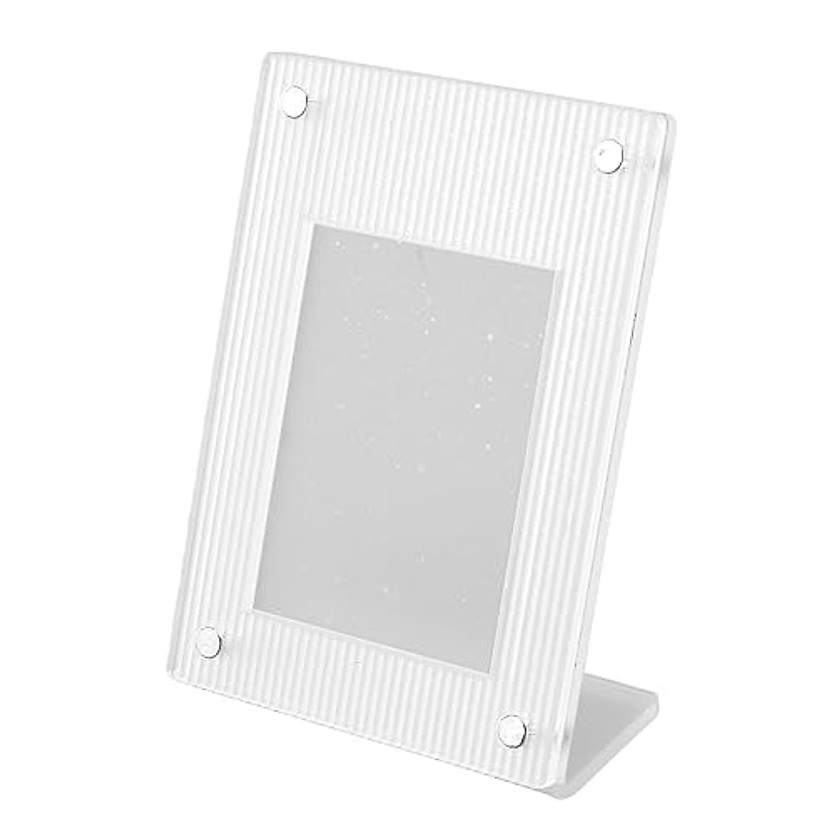 Photo Frame, Personalized Acrylic Simple Cleaning Sturdy Tabletop Photo Frame for Movie Ticket (Transparent (Wave Pattern))