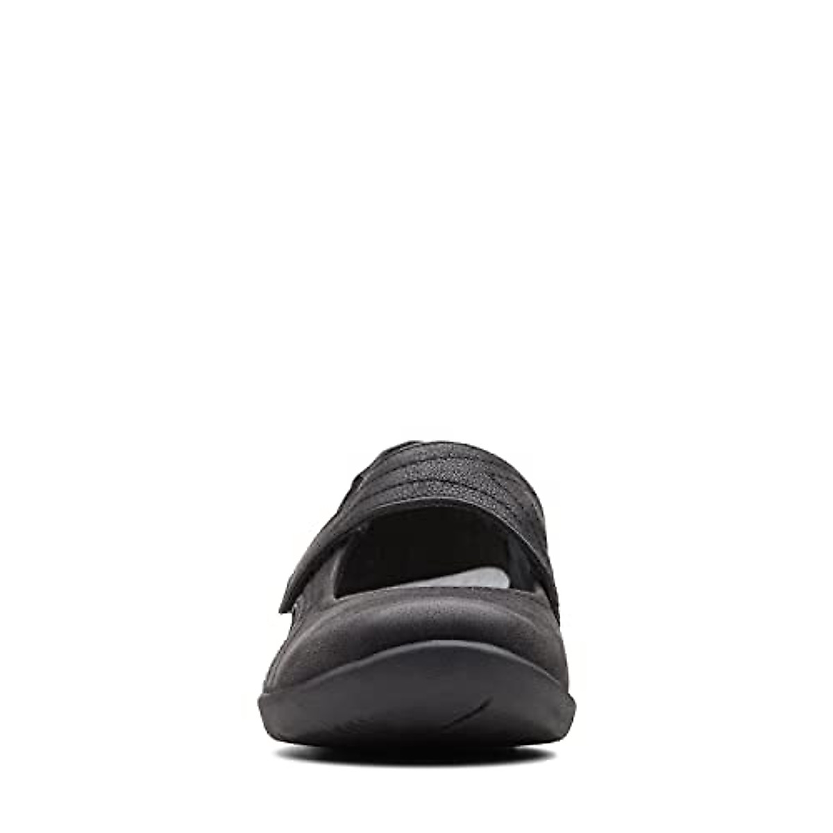 Clarks womens Sillian Bella Mary Jane Flat, Black, 8.5 Wide US