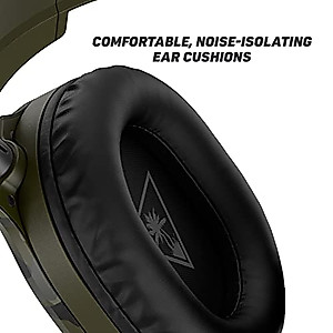 Turtle Beach Recon 70 Multiplatform Gaming Headset for Xbox Series X/ S, Xbox One, PS5, PS4, PlayStation, Nintendo Switch, Mobile,& PC with 3.5mm-Flip-to-Mute Mic, 40mm Speakers-Green Camo