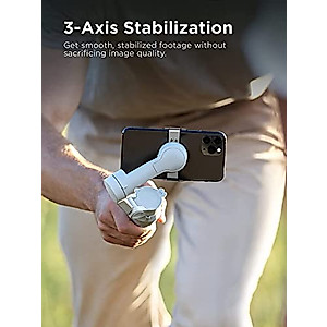 DJI OM 4 SE - 3-Axis Smartphone Gimbal Stabilizer with Tripod, Magnetic Design, Portable and Foldable, ActiveTrack 3.0, Story Mode, Vlogging Stabilizer, YouTube TikTok Video, for Android and iPhone