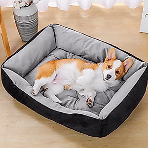 SENNAUX Small Dog Bed Mat, Polypropylene Material, 17.7in x 11.8in x 6in, Non-Slip Bottom