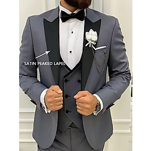 HUUTOE Red Suit Men Red Tuxedo for Men Wedding Mens Tuxedo Suit Set Tuxedo Suits for Men Tuxedo Size M