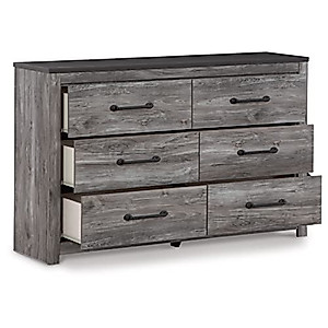 Signature Design by Ashley Bronyan Contemporary 6 Drawer Dresser, Gray