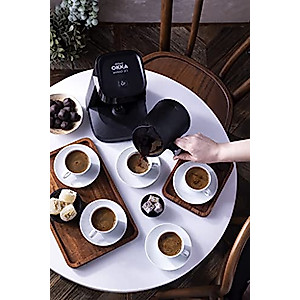 Arzum Okka Jet Automatic Turkish Coffee Maker, Black/Chrome (OK0017-KUL)