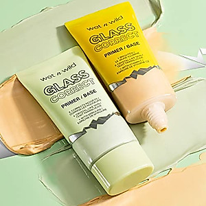 wet n wild Prime Focus Glass Skin Correct Primer, Bright Crystal Finish, Yellow