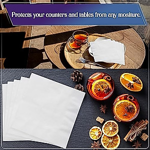 1 Ply White Cocktail/Beverage Napkins- Package of 500ct