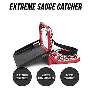 Better Hockey Extreme Pro Sauce Catcher - Saucer Pass Training Aid, Miniature Hockey Goal, Holds Up to 40 Pucks, Great Yard and Tailgating Fun, Easy to Carry