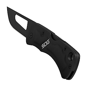 SOG Centi II Folding Knife Keychain Size, 2.1"" Blade (CE1012),Black