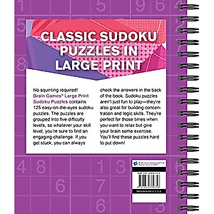 Brain Games - Large Print Sudoku Puzzles (Arrow)