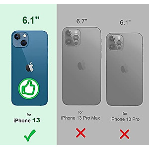 Shields Up Designed for iPhone 13 Case, Minimalist Wallet Case with Card Holder and Ring Kickstand/Stand, [Drop Protection] Slim Protective Cover for Apple iPhone 13 (6.1 inch) - Clear