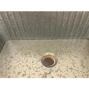 Rectangle Rustic Sink Galvanized Farmhouse Tub & (Rectangle) No Faucet