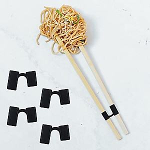 42 Pcs Chopstick Helpers Reusable Training Chopsticks Hinges Connector Plastic Training Chopstick Learn Practice Chopsticks Trainer for Beginner Trainers