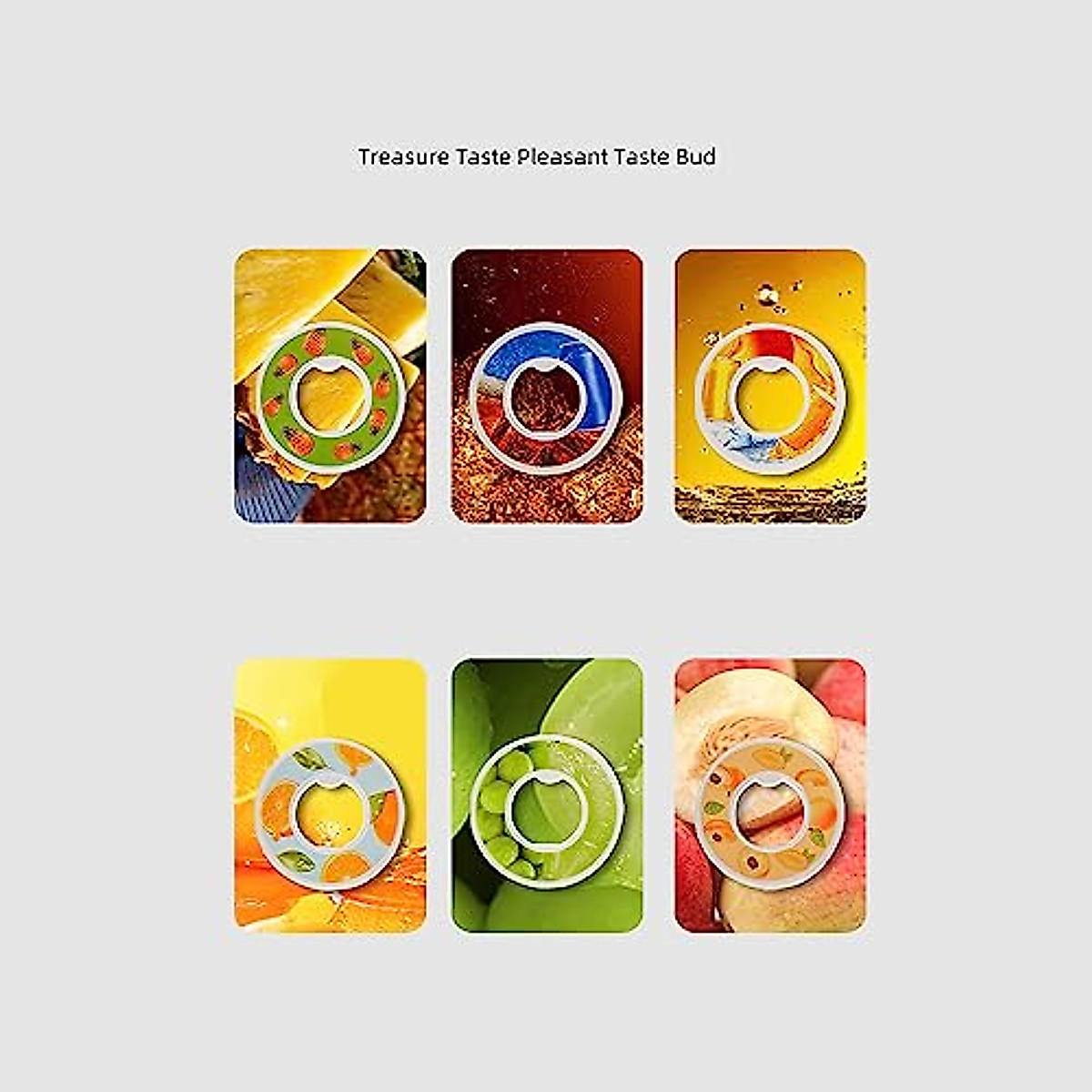 Compatible with Air Water Bottle,Pods Pack Compatible with Air Up Water Bottle, Creative Water Flavour Pod with Fragrance Accessories Compatible with Airup Water Bottle Water (Green Apple)