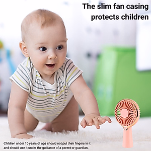 Holiday Mini Handheld Fan, USB Desk Fan Small Personal Portable Hand Fan Table Fan with Rechargeable Battery Operated Cooling Electric Fan 3-6H Working Hours for Travel Office Outdoor