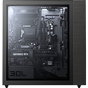 HP 2022 OMEN 30L Gaming Desktop Liquid Cooled AMD Ryzen 7 5800X 8-Core CPU NVIDIA GeForce RTX 3080 (12GB GDDR6X) 32GB XMP RGB DDR4 1TB SSD + 2TB HDD Tempered Glass Panel Windows 10 w/RE 32GB USB