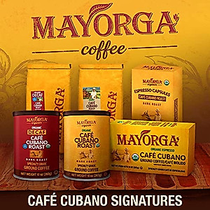 Mayorga Decaf Dark Roast Coffee 2lb bag Café Swiss Water Decaffeinated Cubano Roast Coffee - 100% Arabica Whole Coffee Beans - Smoothest Organic Coffee - Specialty Grade, Non-GMO, Direct Trade