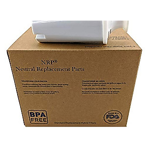 NRP 6-pack Water Jug Activated Charcoal Filter Replacement for BRITA Classic 35557, OB03, 107007 pitcher & dispenser | 40-gallons per filter