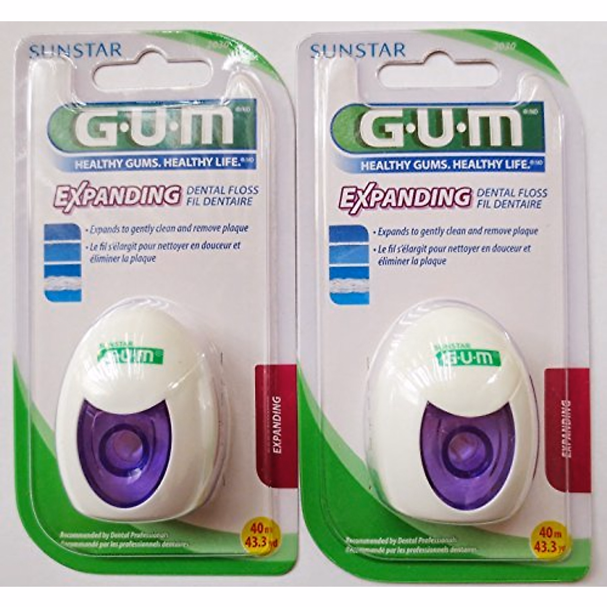 GUM Expanding Dental Floss 2030 43.3 Yd (Pack of 2)
