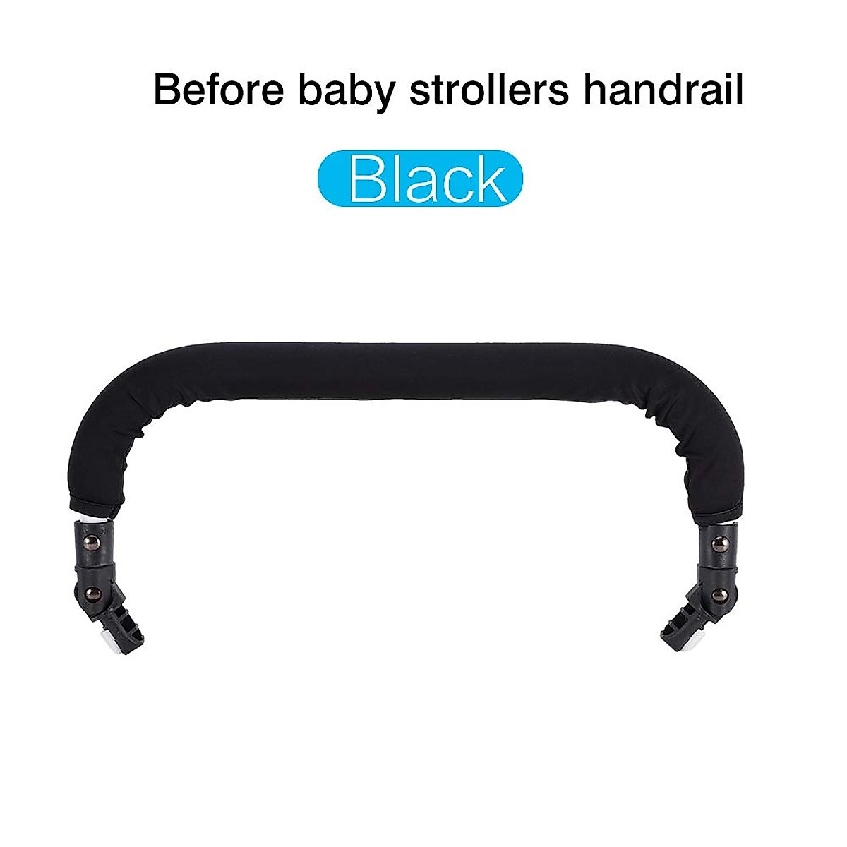 QWERT Cozy Stroll Handle Extension Bar - Universal Fit for Strollers, Jogging Strollers and Umbrella Strollers - Quick and Easy to Use, Handlebars Armrest Bumper Bar