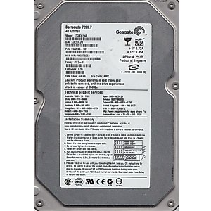 Seagate Barracuda 7200.7 40GB UDMA/100 7200RPM 2MB IDE Hard Drive
