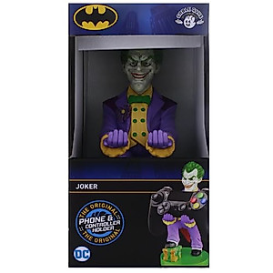 Exquisite Gaming: Warner Bros: Joker - Original Mobile Phone & Gaming Controller Holder, Device Stand, Cable Guys, Licensed Figure, Small