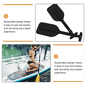 BESPORTBLE 2pcs SUP Paddles Telescoping Plastic Boat Paddle Collapsible Oar for Kayak Jet Ski and Canoe Safety Boat Accessories