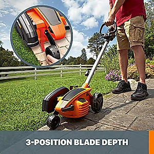Worx Edger Lawn Tool, Electric Lawn Edger 12 Amp 7.5", Grass Edger & Trencher WG896