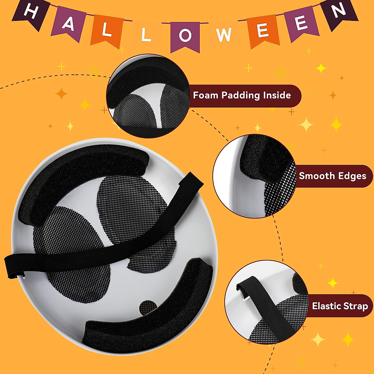 camzezy Shy Guy Mask for Halloween Cosplay Costume Full Face White Mask Game Cosplay Costume Props Accessories for Halloween